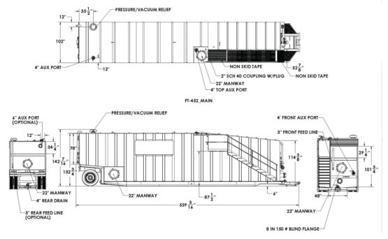21,000 Gallon Frac Tank Schematic - Recon Outfitters